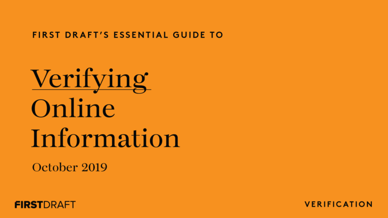 Verifying online information: The absolute essentials